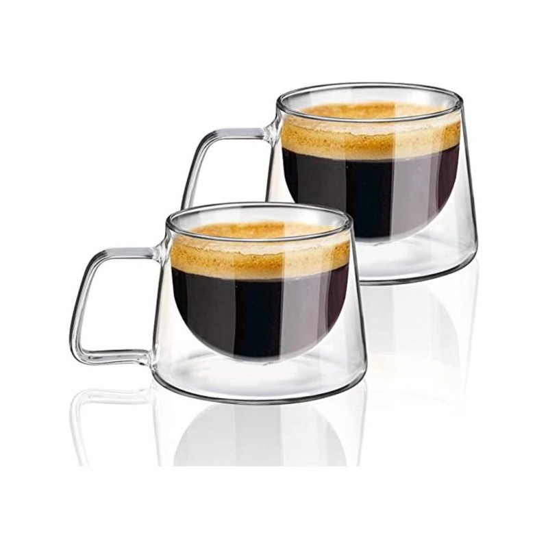 Set 2 Pahare Cafea/Cappuccino/Ceai 200ml Hot&Cold